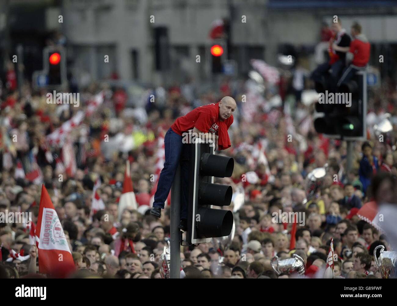Soccer - UEFA Champions League - Winners Parade - Liverpool Stock Photo ...