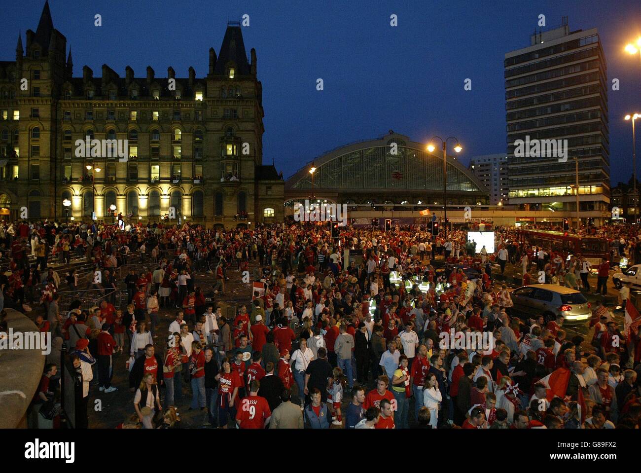 Soccer - UEFA Champions League - Winners Parade - Liverpool Stock Photo ...
