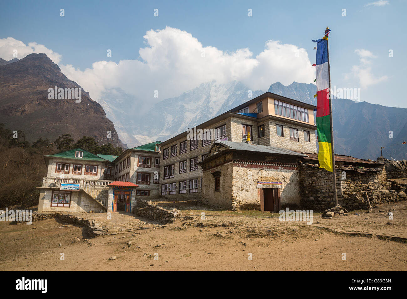 Tengboche monastery thyangboche in nepal hi-res stock photography and ...