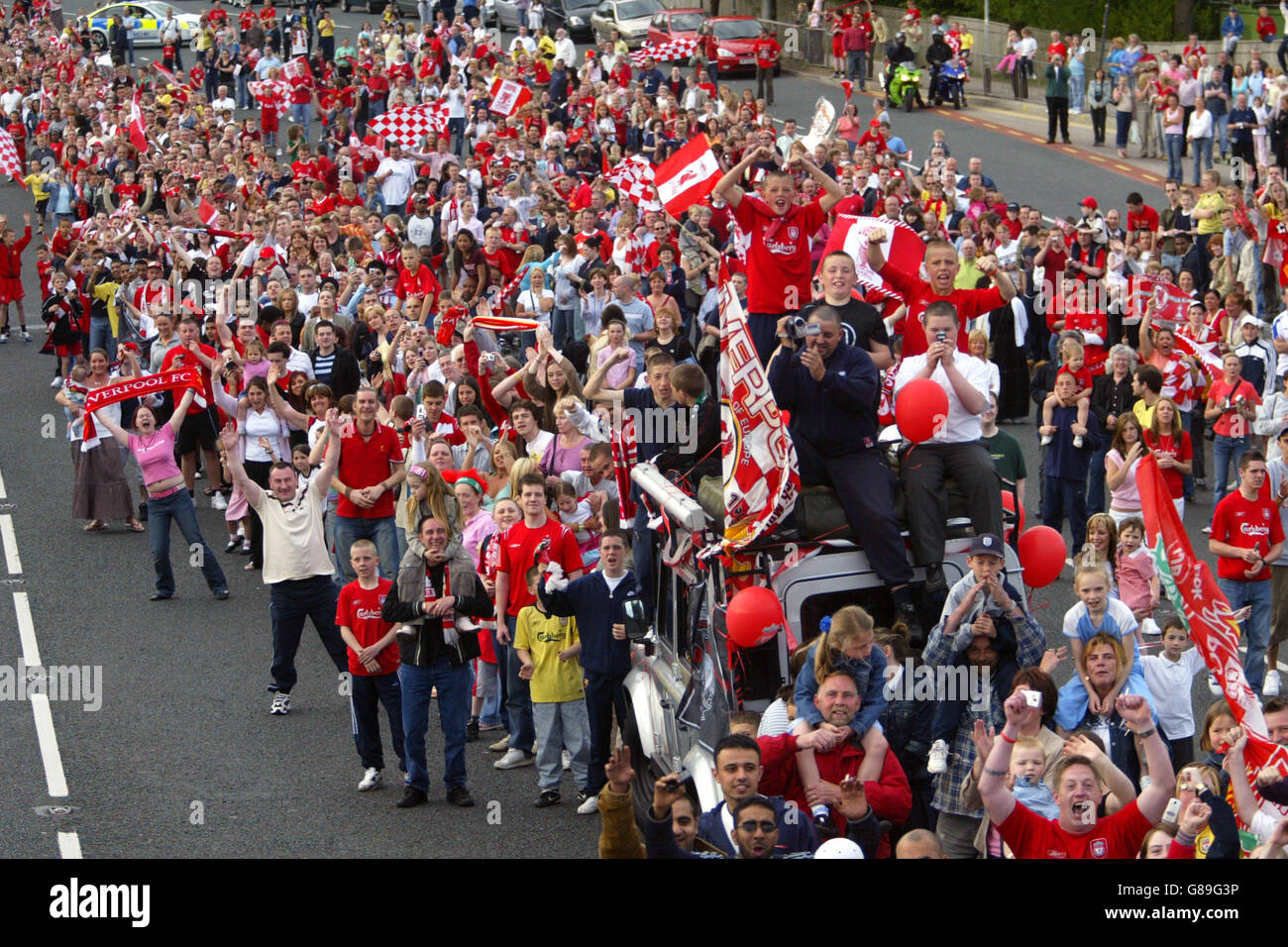 Soccer - UEFA Champions League - Winners Parade - Liverpool Stock Photo ...