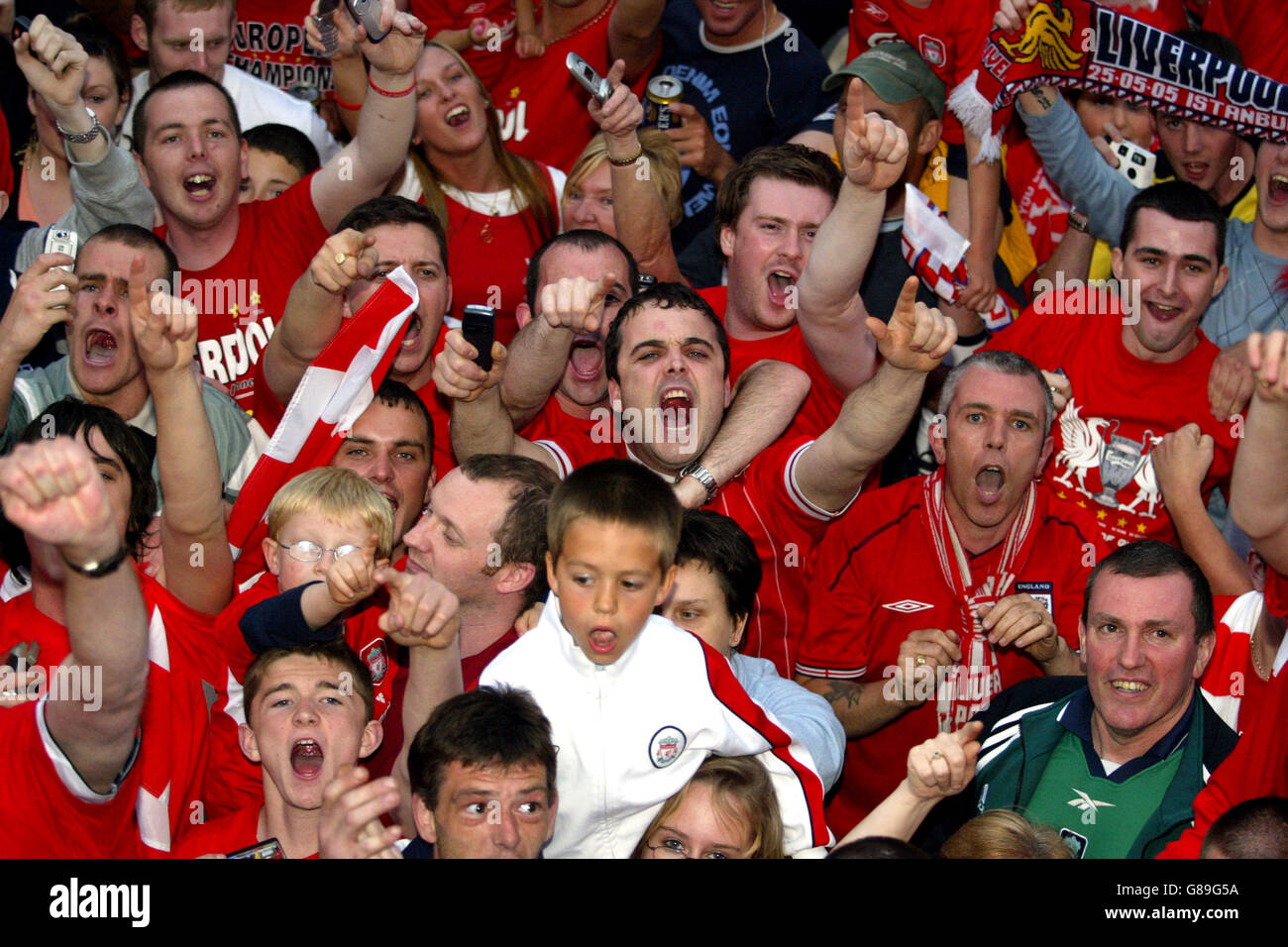 Soccer - UEFA Champions League - Winners Parade - Liverpool Stock Photo ...