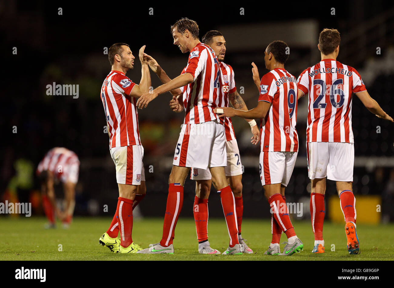 Stoke citys peter crouch capital one cup hi-res stock photography and ...