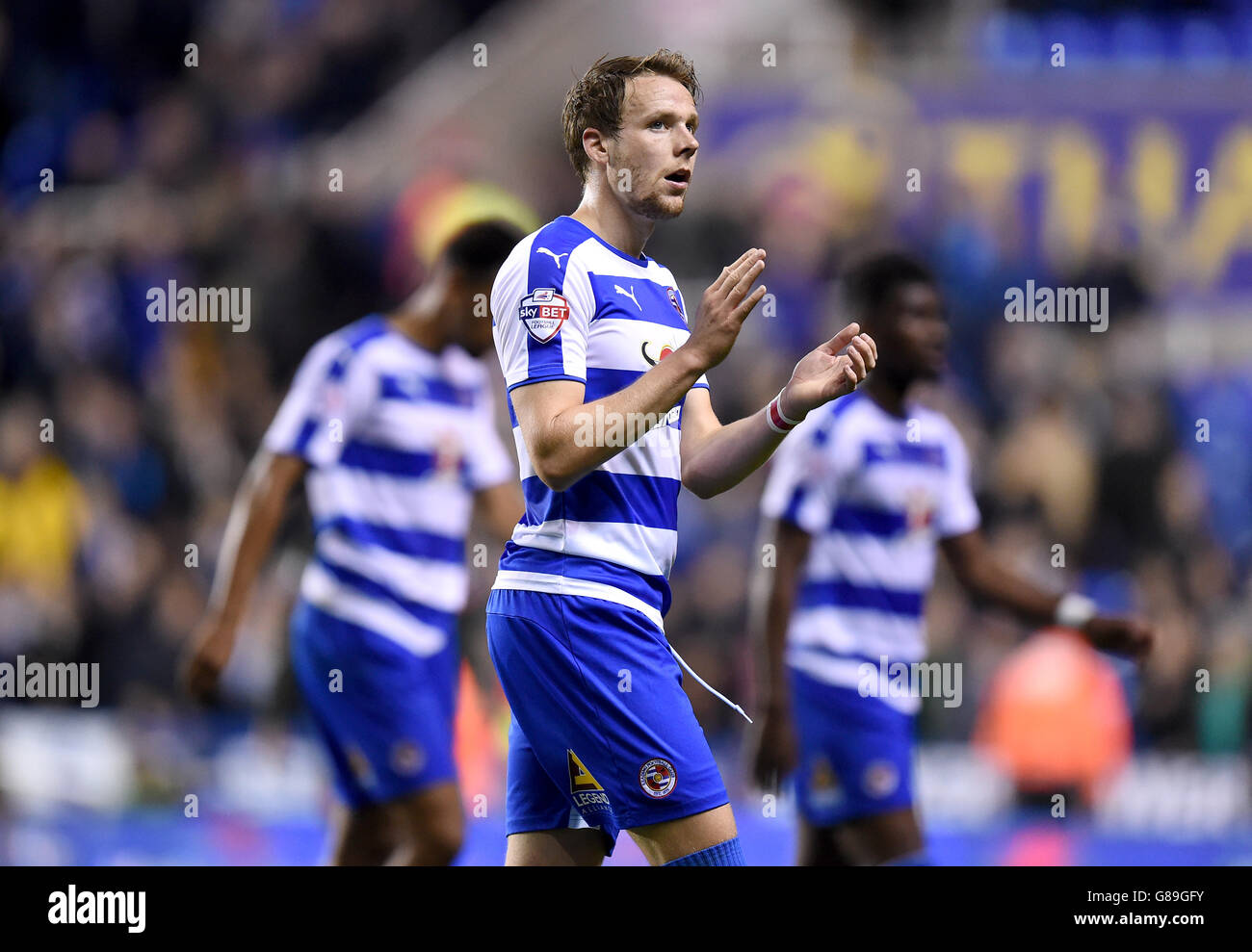 Reading's Chris Gunter applauds the fans after the final whistle during ...