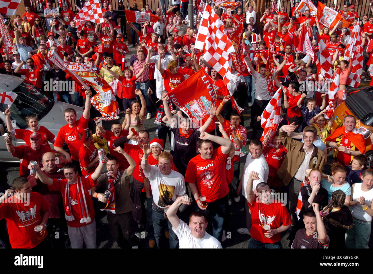 Soccer - UEFA Champions League - Winners Parade - Liverpool Stock Photo ...
