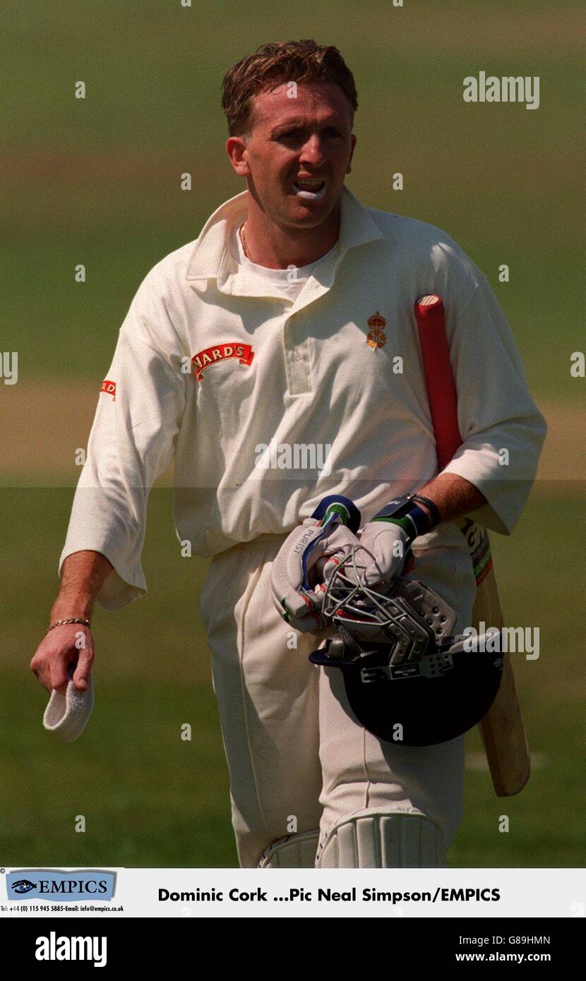 Cricket - Derbyshire 2nd Eleven v Yorkshire. Dominic Cork Stock Photo ...