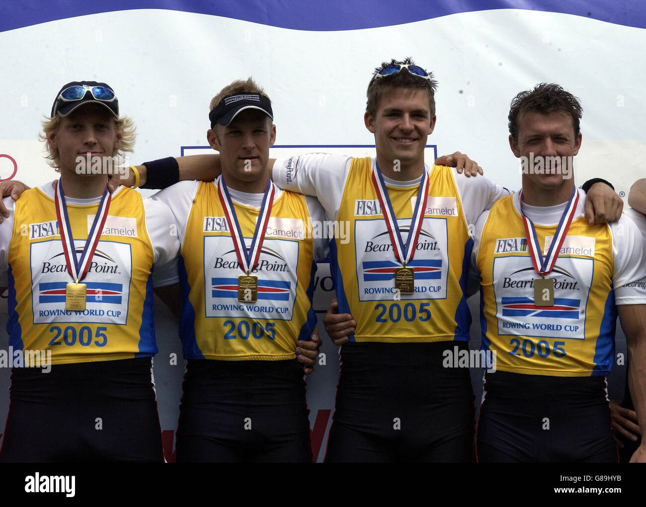 Great Britain's (from left to right) Andy Hodge, Alex Partridge, Peter ...