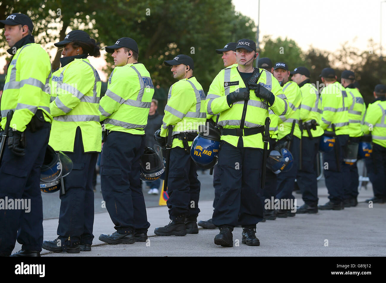 Football full length police officers uniform hi-res stock photography ...