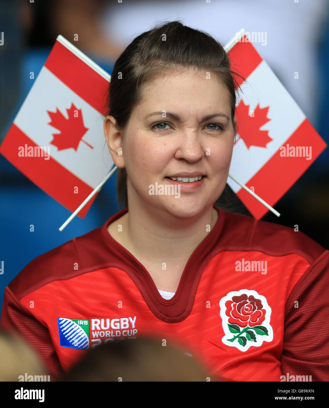 England rugby world cup supporter hi-res stock photography and images ...