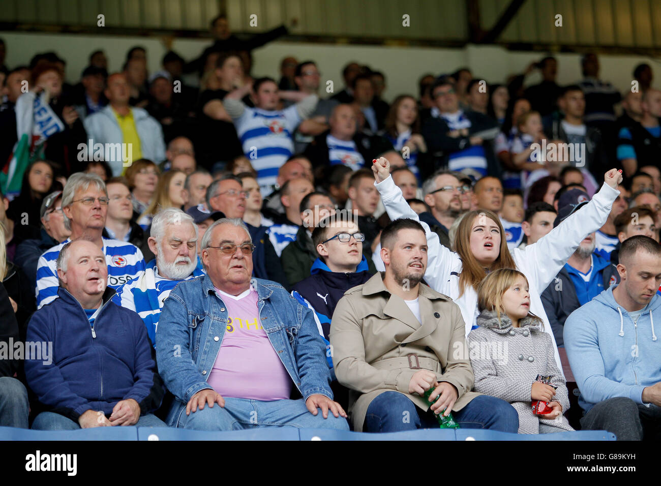 Reading fans in the stands at turf moor hi-res stock photography and ...