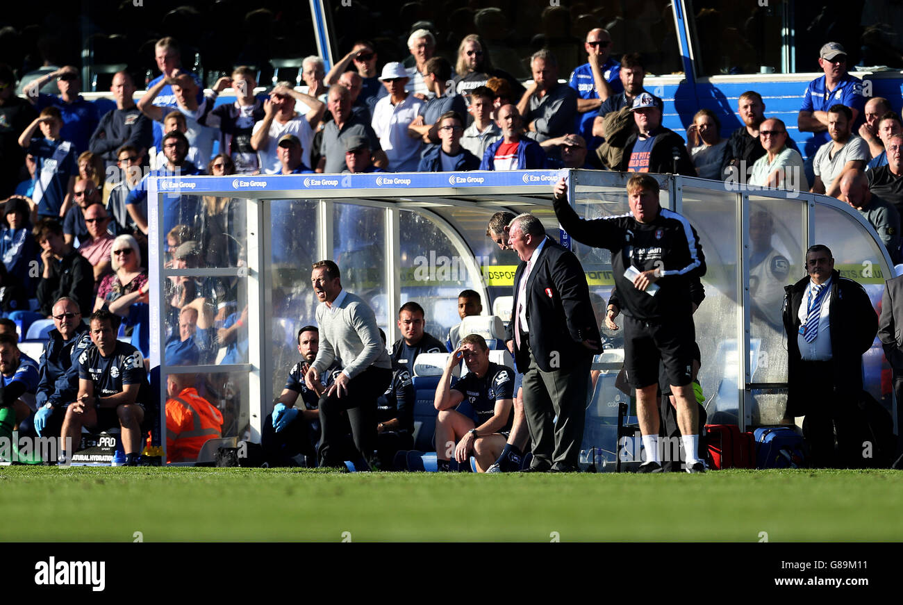 Birmingham city manager gary rowett on touchline hi-res stock ...