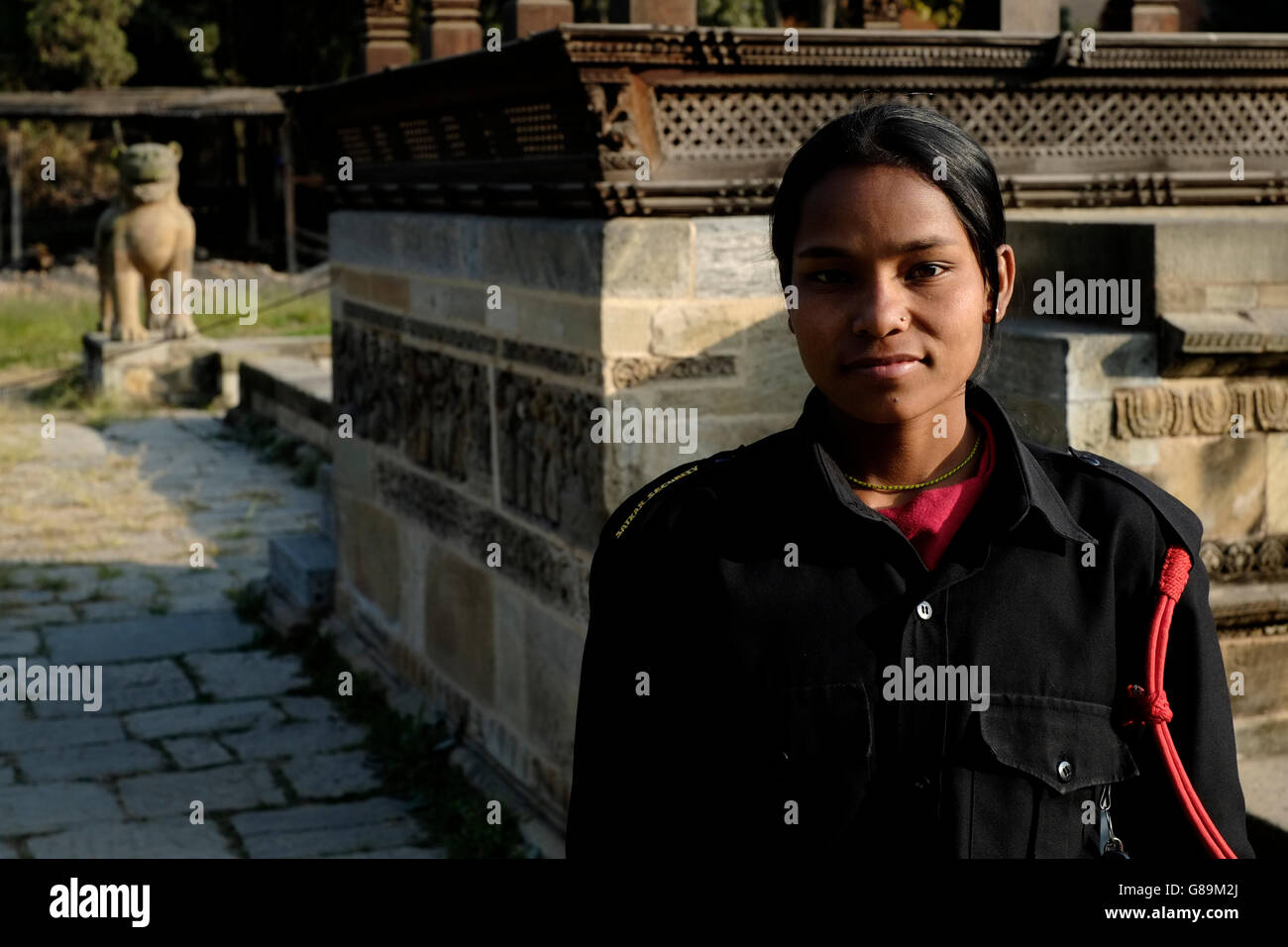 Female security guard nepali woman hi-res stock photography and images ...