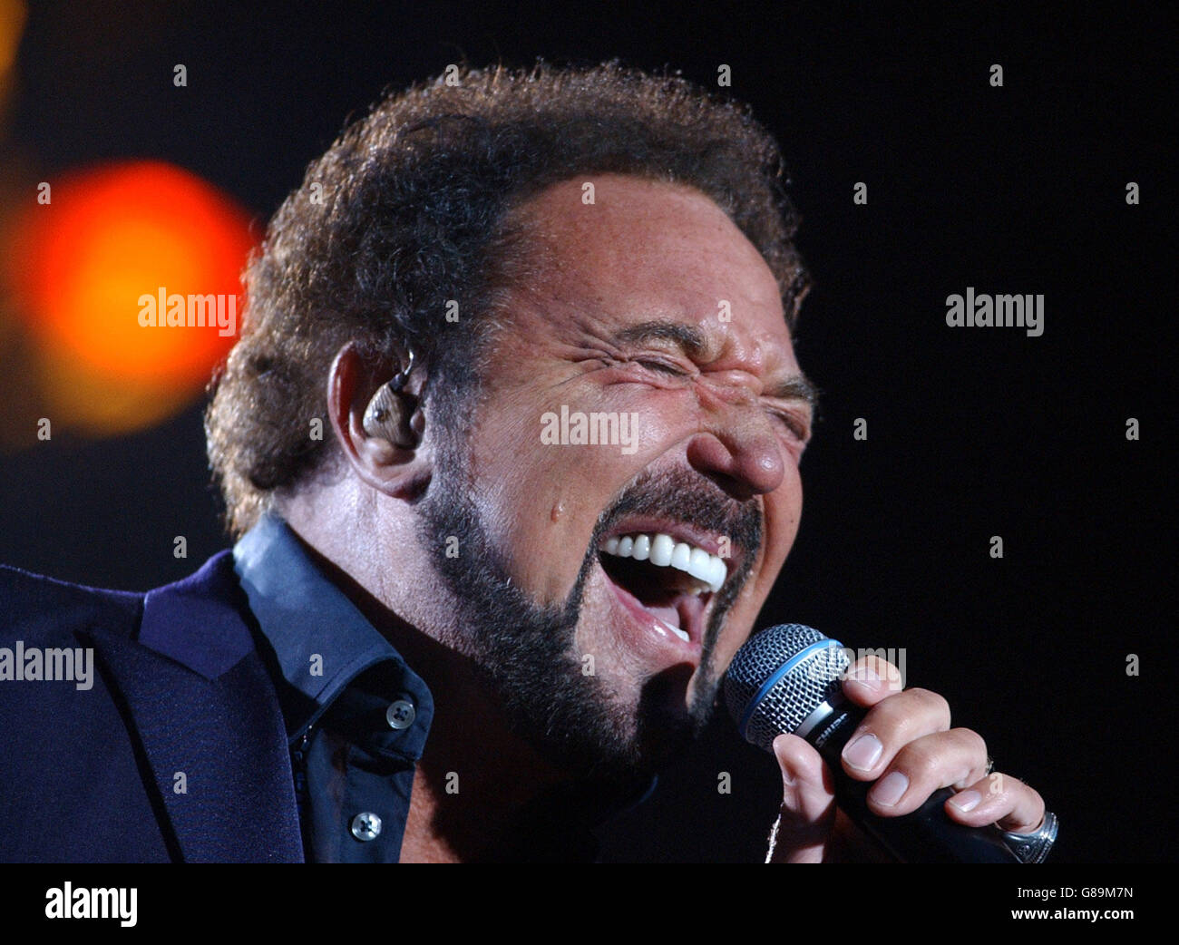 Singer Tom Jones performs at home for a one-off 65th birthday bash ...