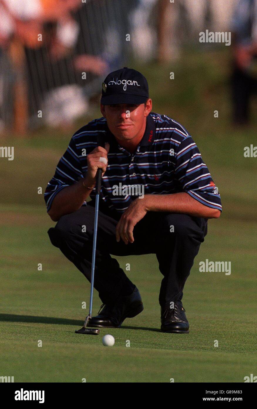 Golf - The British Open -Troon. Justin Leonard, U.S.A Stock Photo - Alamy