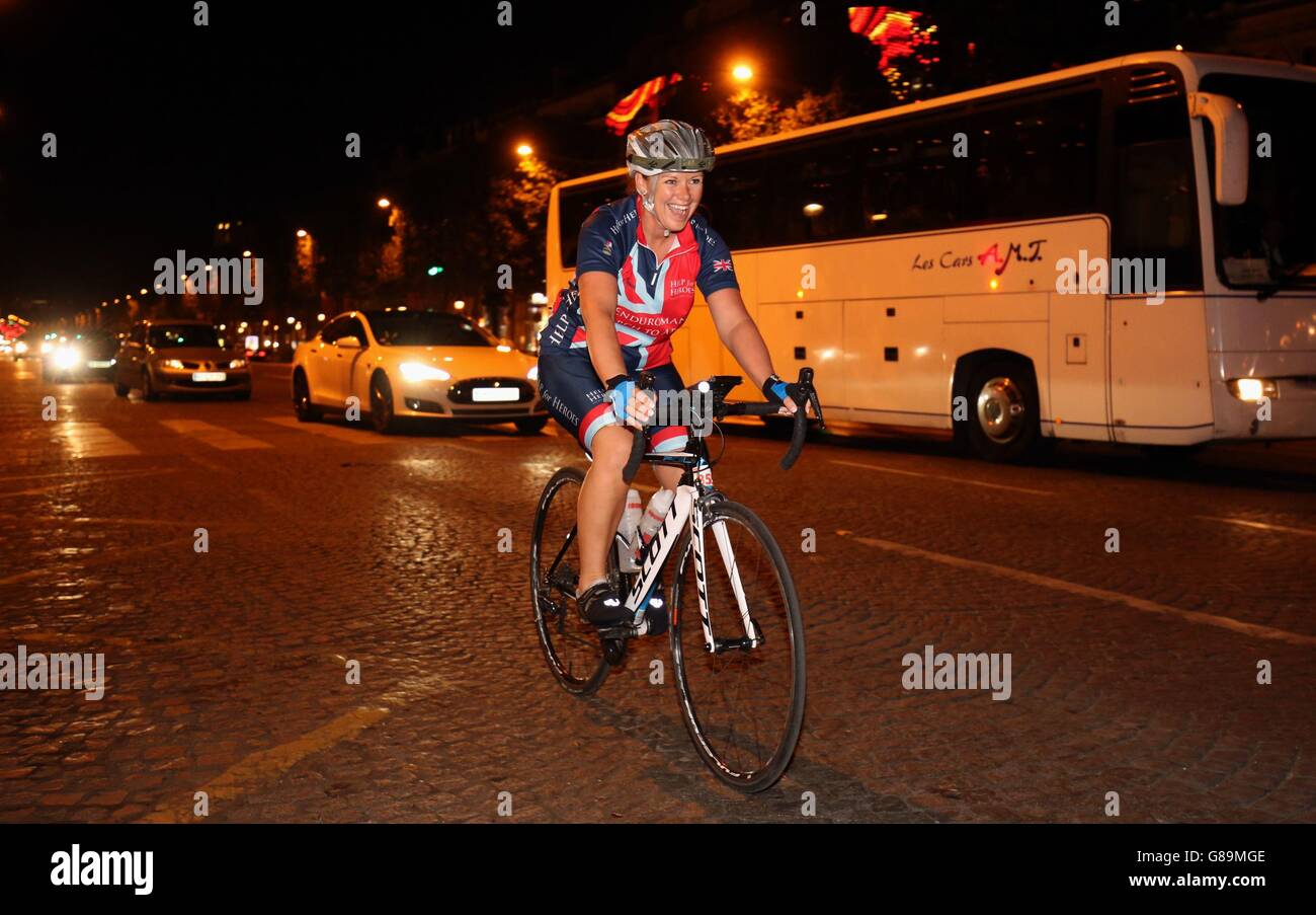 Enduroman Arch to Arc challenge Stock Photo - Alamy