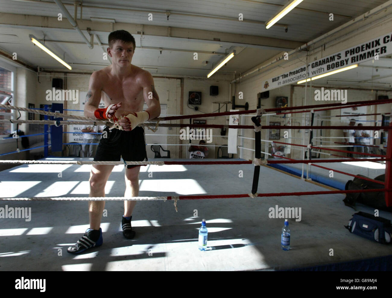Ricky Hatton trains - Betta-Bodies Gym Stock Photo - Alamy