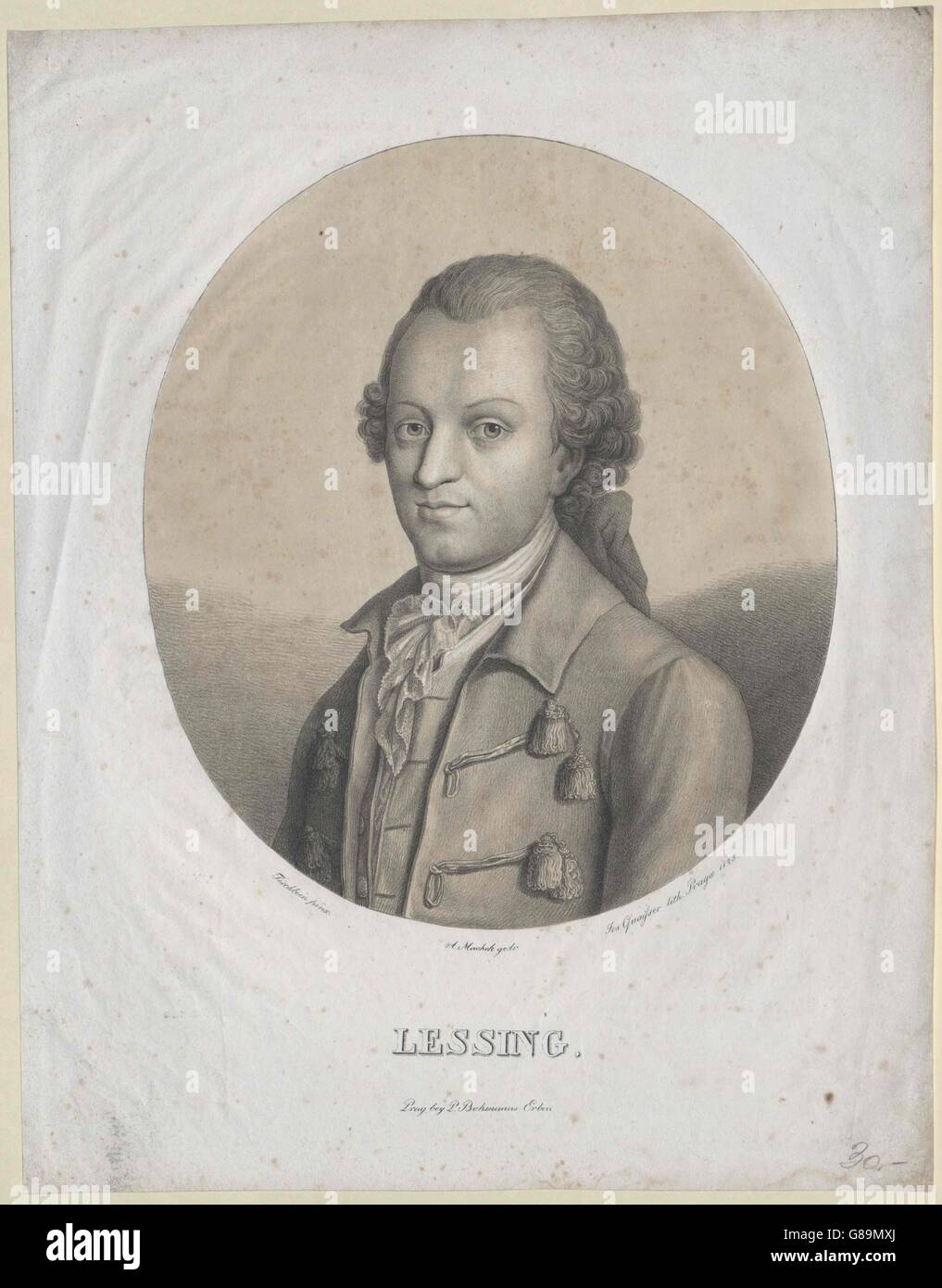 Lessing, Gotthold Ephraim Stock Photo - Alamy
