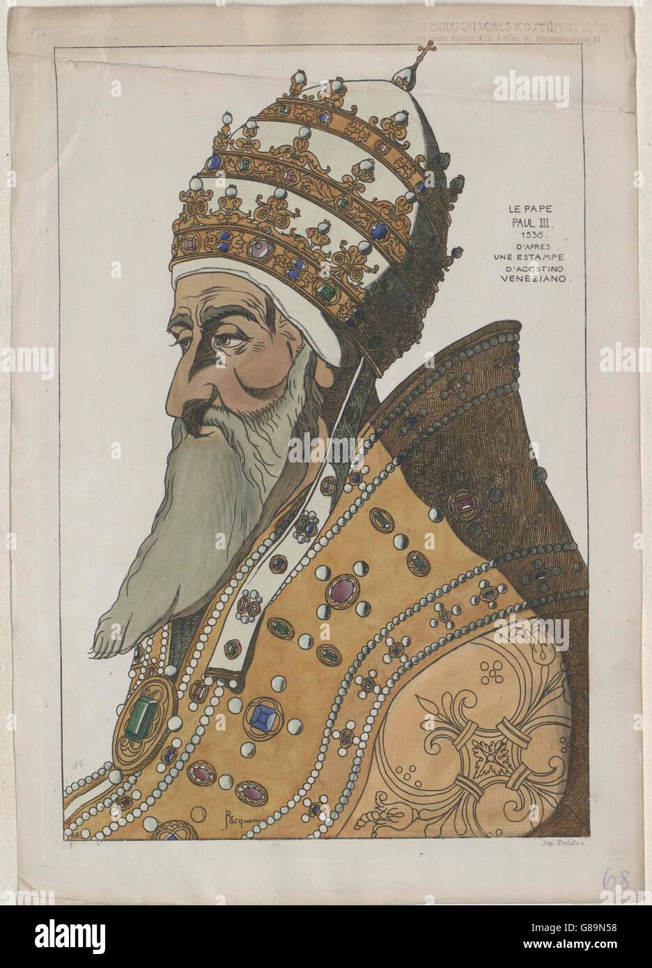 Portrait of pope paul iii hi-res stock photography and images - Alamy