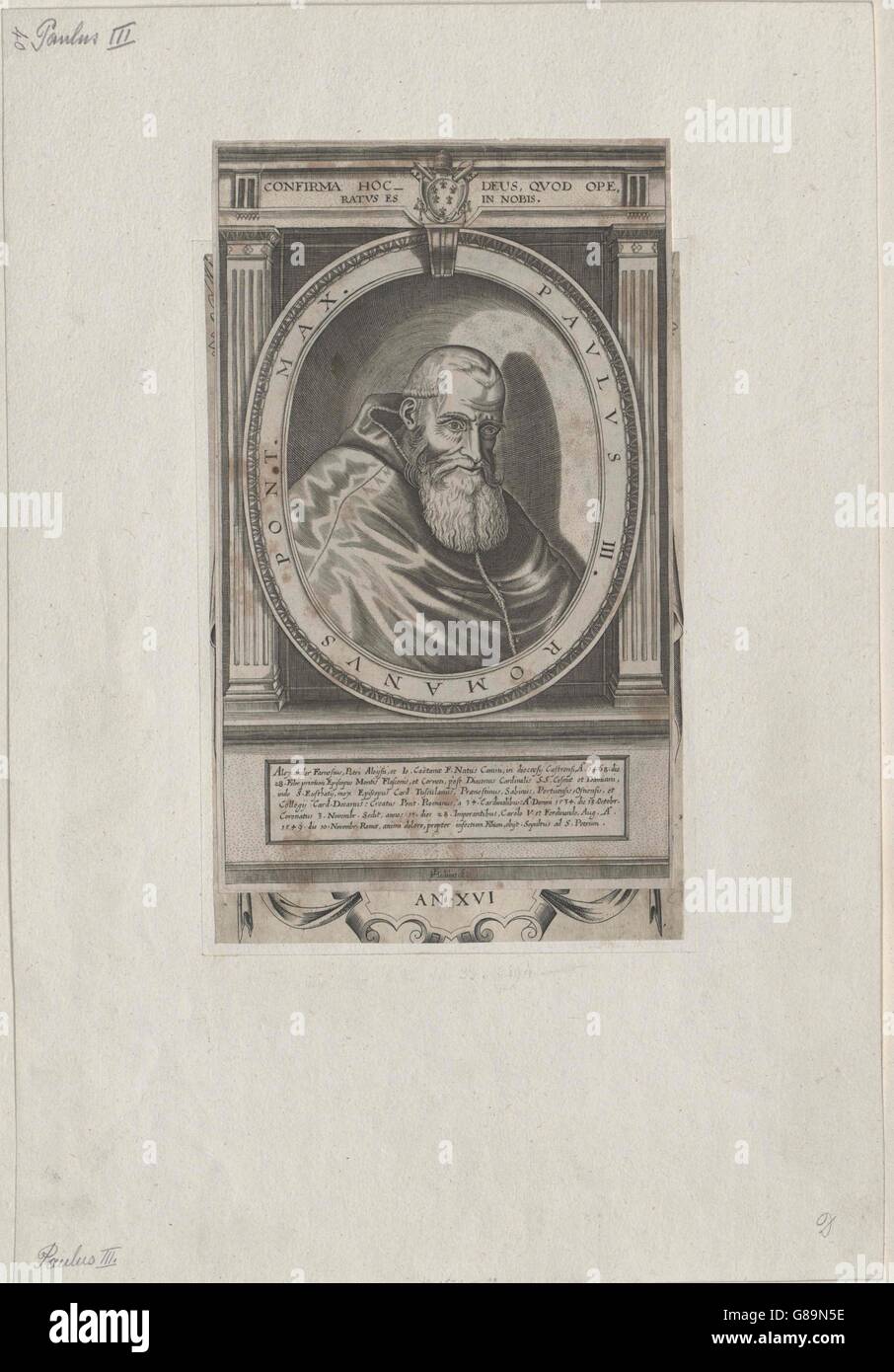 Portrait of pope paul iii hi-res stock photography and images - Alamy