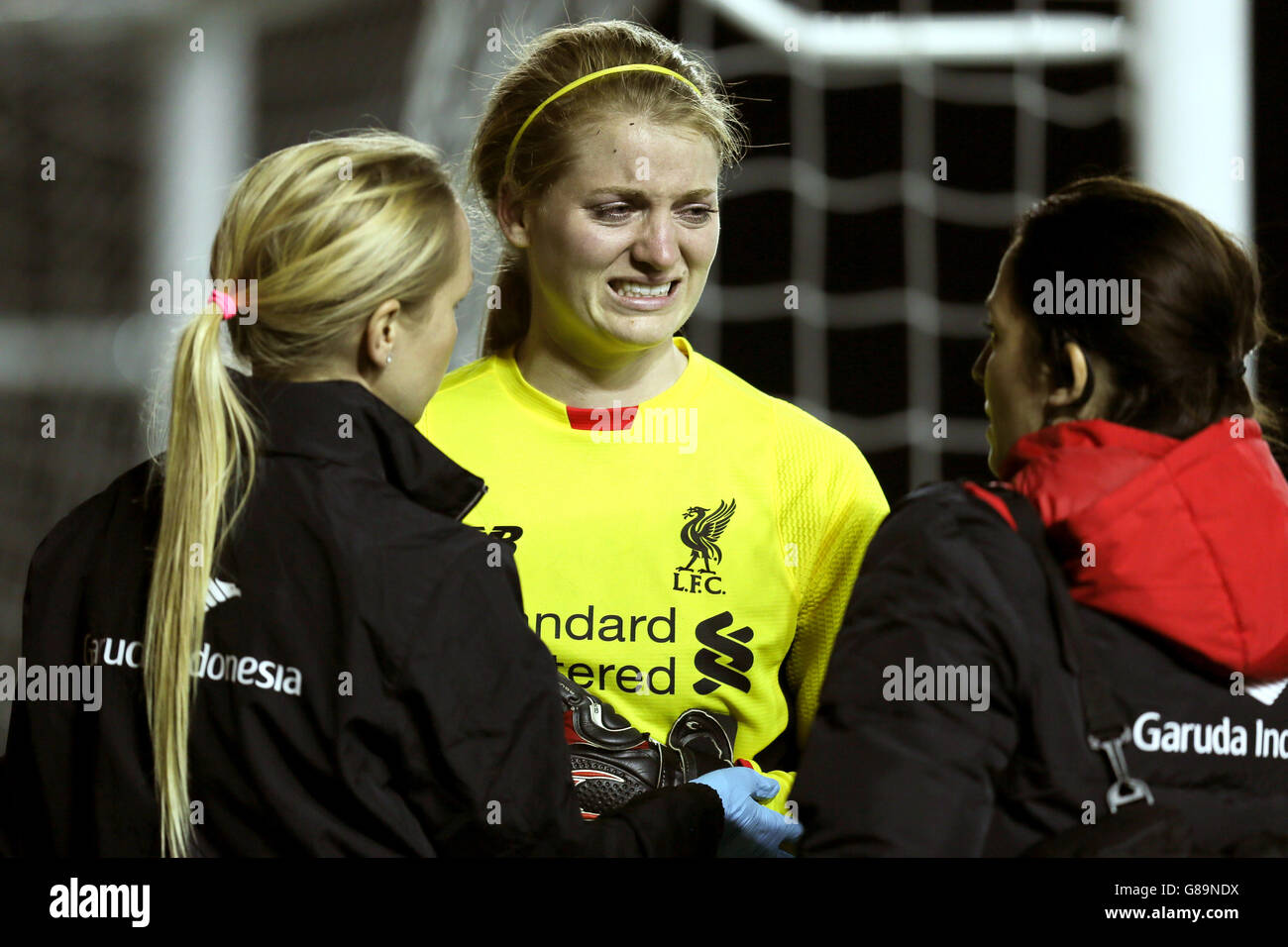 Liverpools libby stout is injured in clash with chelseas ana hi-res ...
