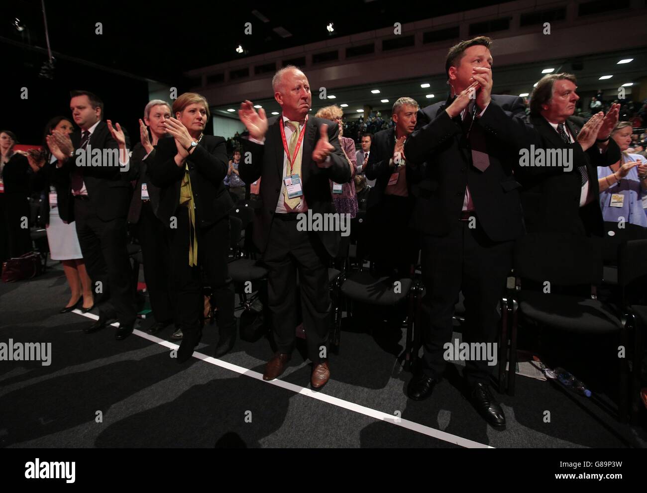 Delegates applaud Anna Turley, MP for Redcar after she made her speech ...