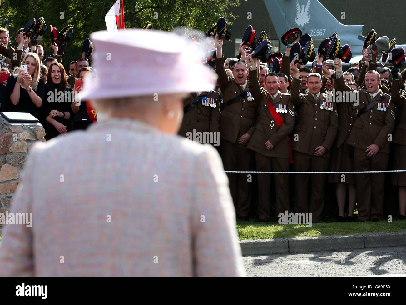 Royal visit to Leuchars station Stock Photo - Alamy