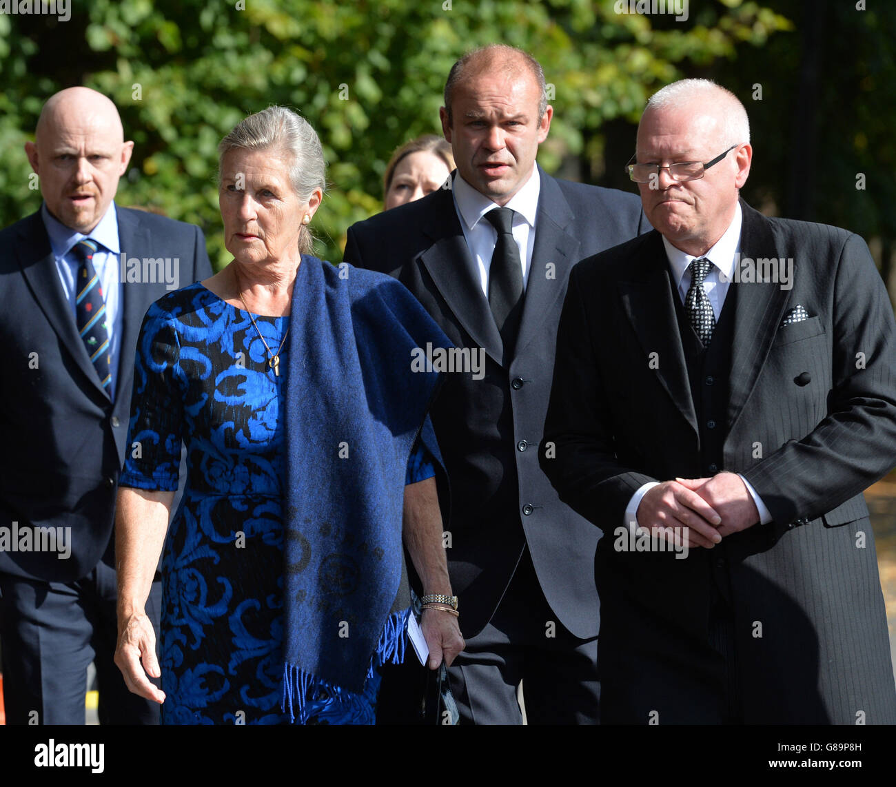 Brian Close funeral Stock Photo - Alamy