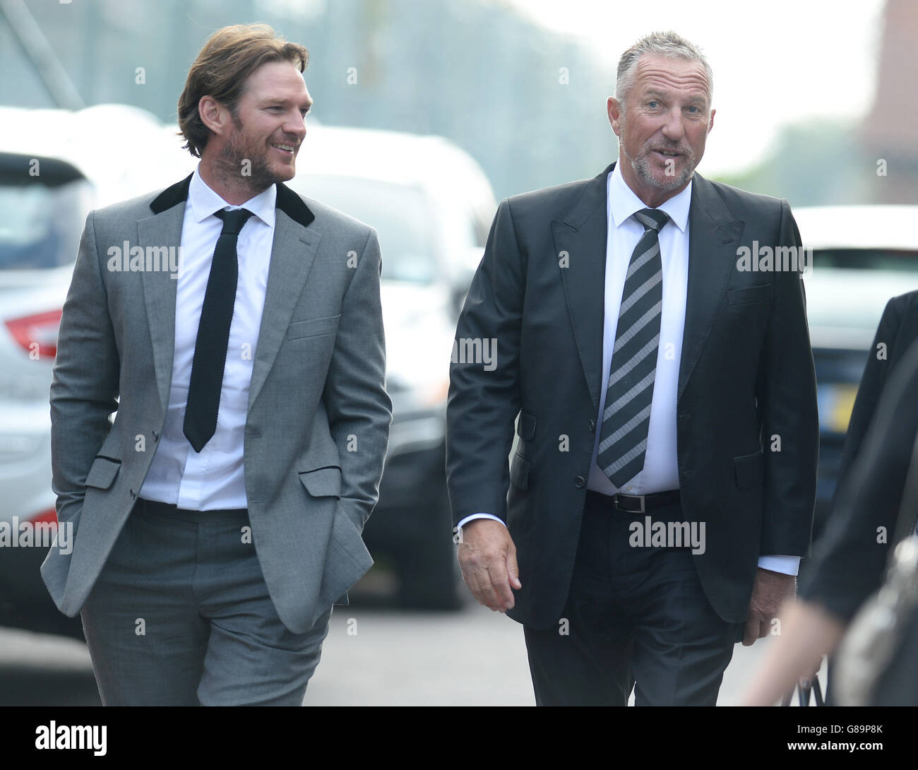 Brian Close funeral Stock Photo - Alamy