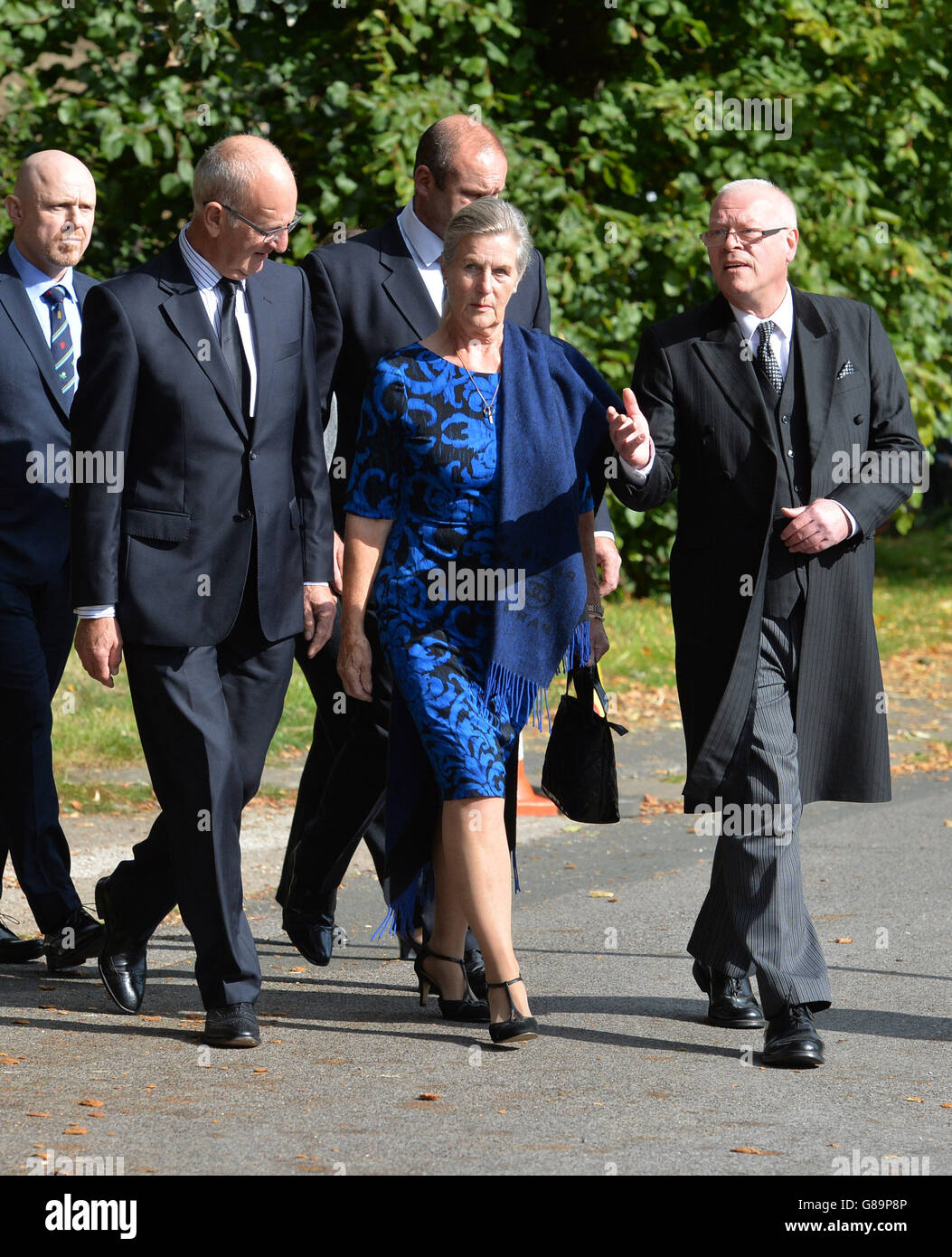 Brian Close funeral Stock Photo - Alamy