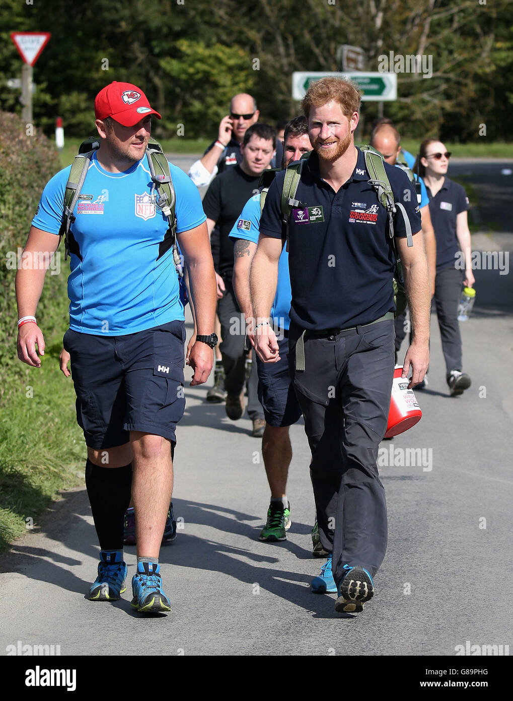 Prince Harry joins Walking with the Wounded's Walk of Britain team at ...