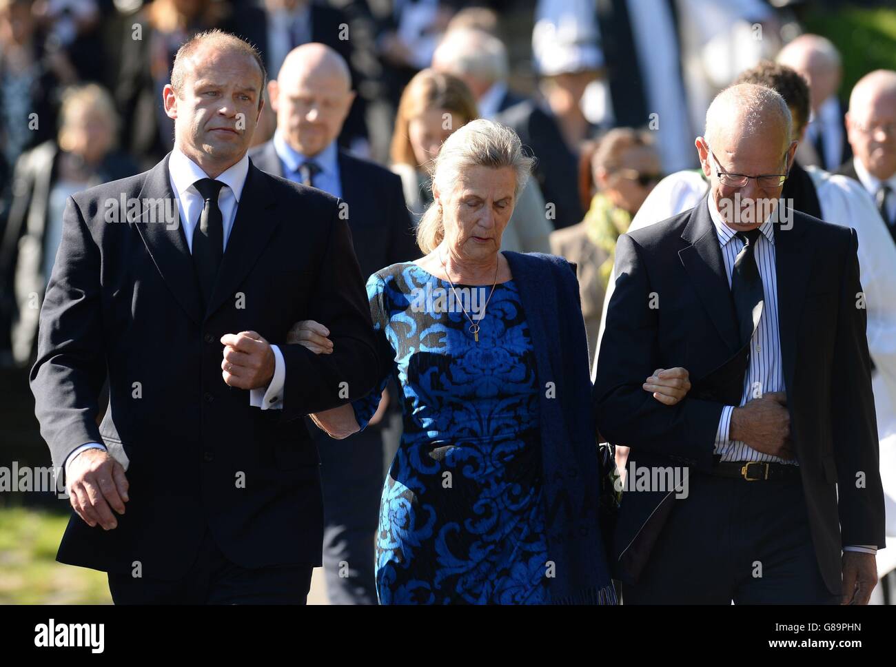 Brian Close funeral Stock Photo - Alamy