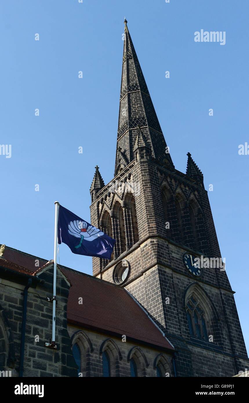 Brian Close funeral Stock Photo - Alamy