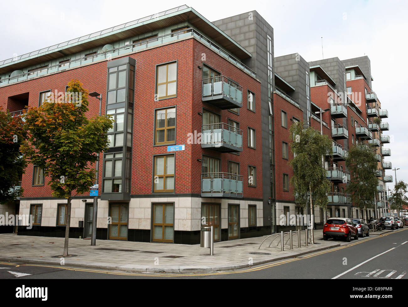 Longboat Quay in Sir John Rogerson's Quay in the Dublin docklands, as ...