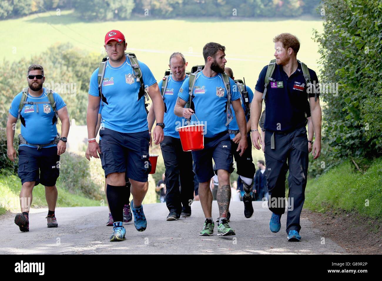 Prince Harry joins Walking with the Wounded's Walk of Britain team ...