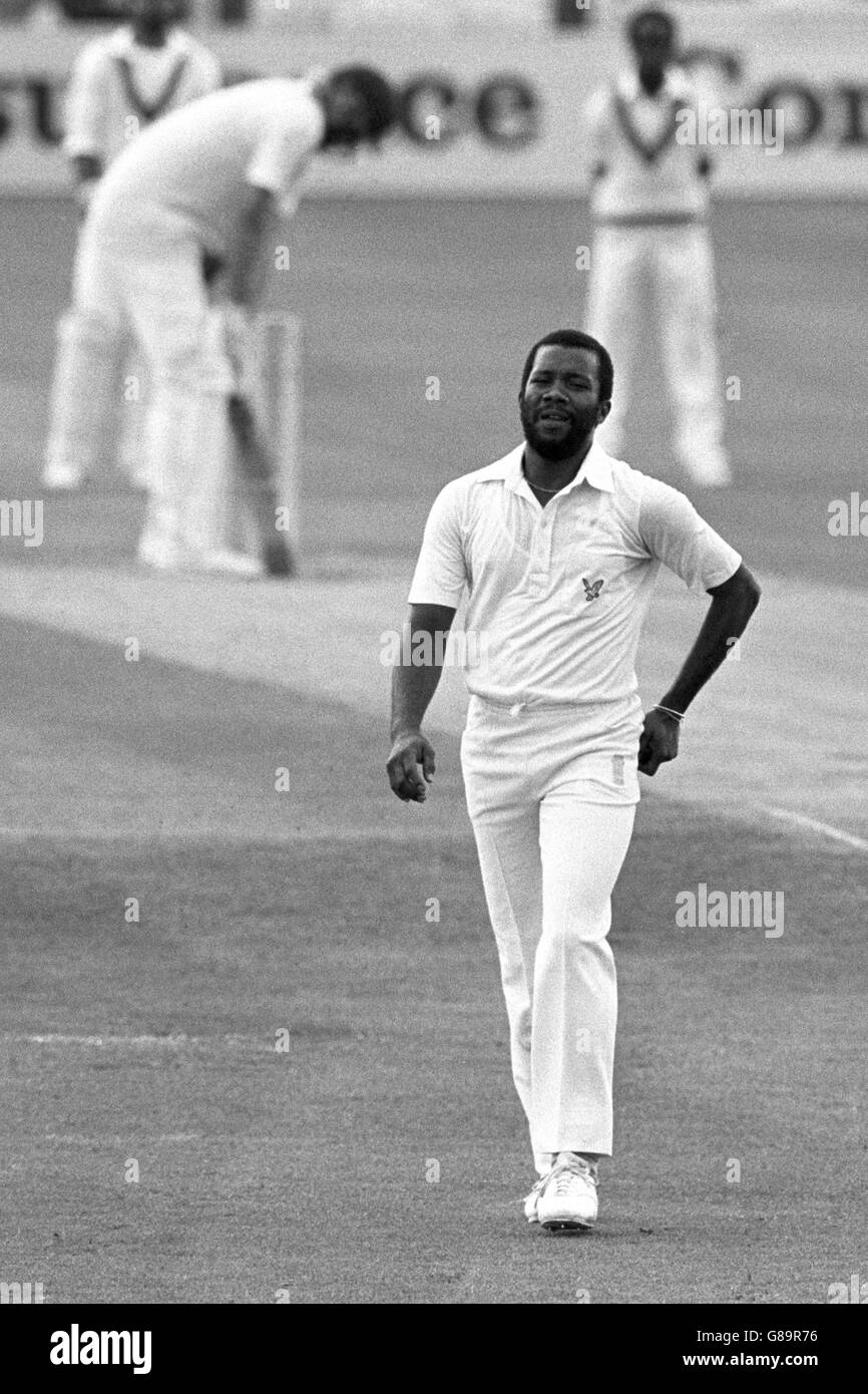 West Indies legend Malcolm Marshall who was named Man of the Match for ...