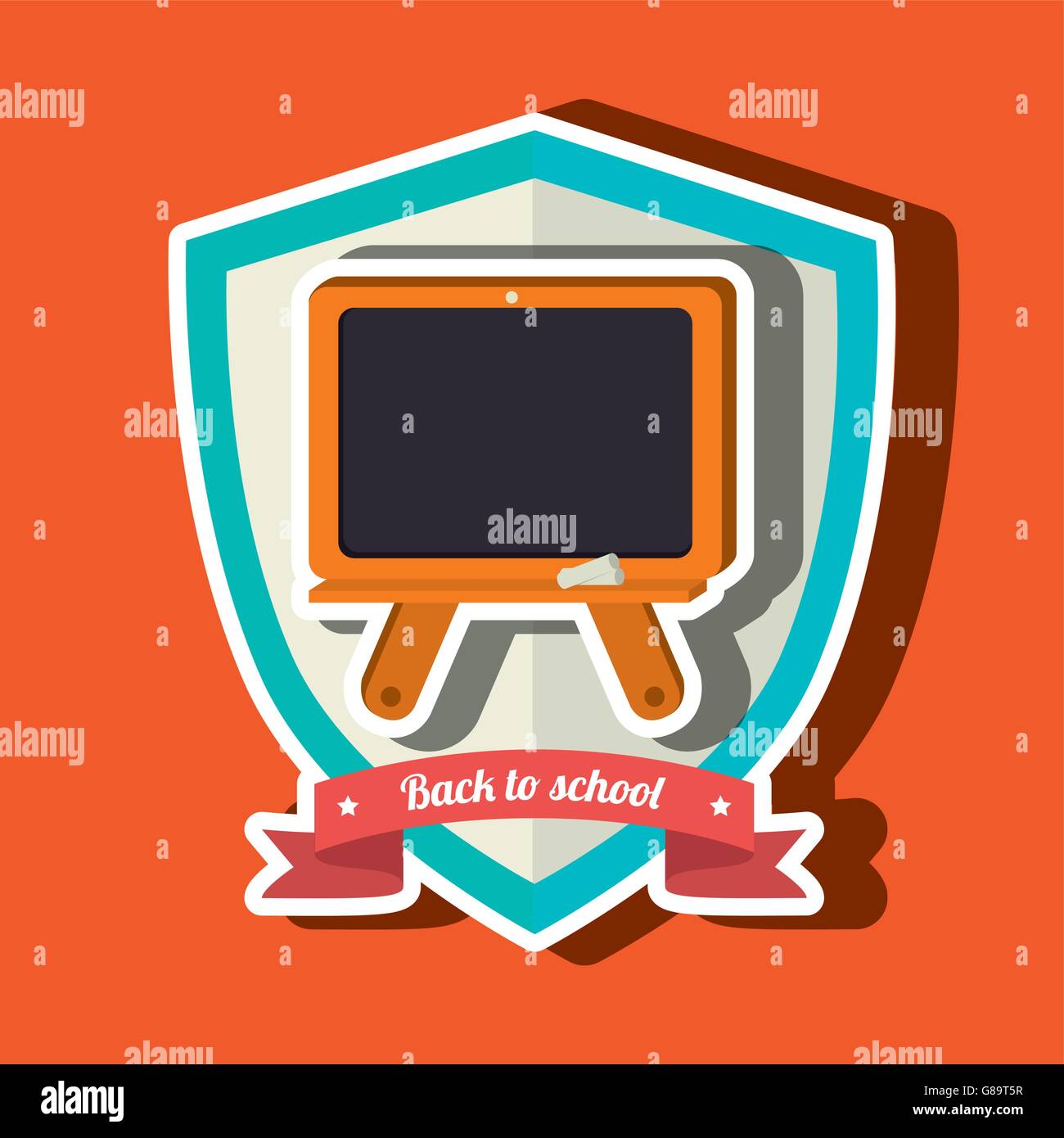 shield back to school design Stock Vector Image & Art - Alamy