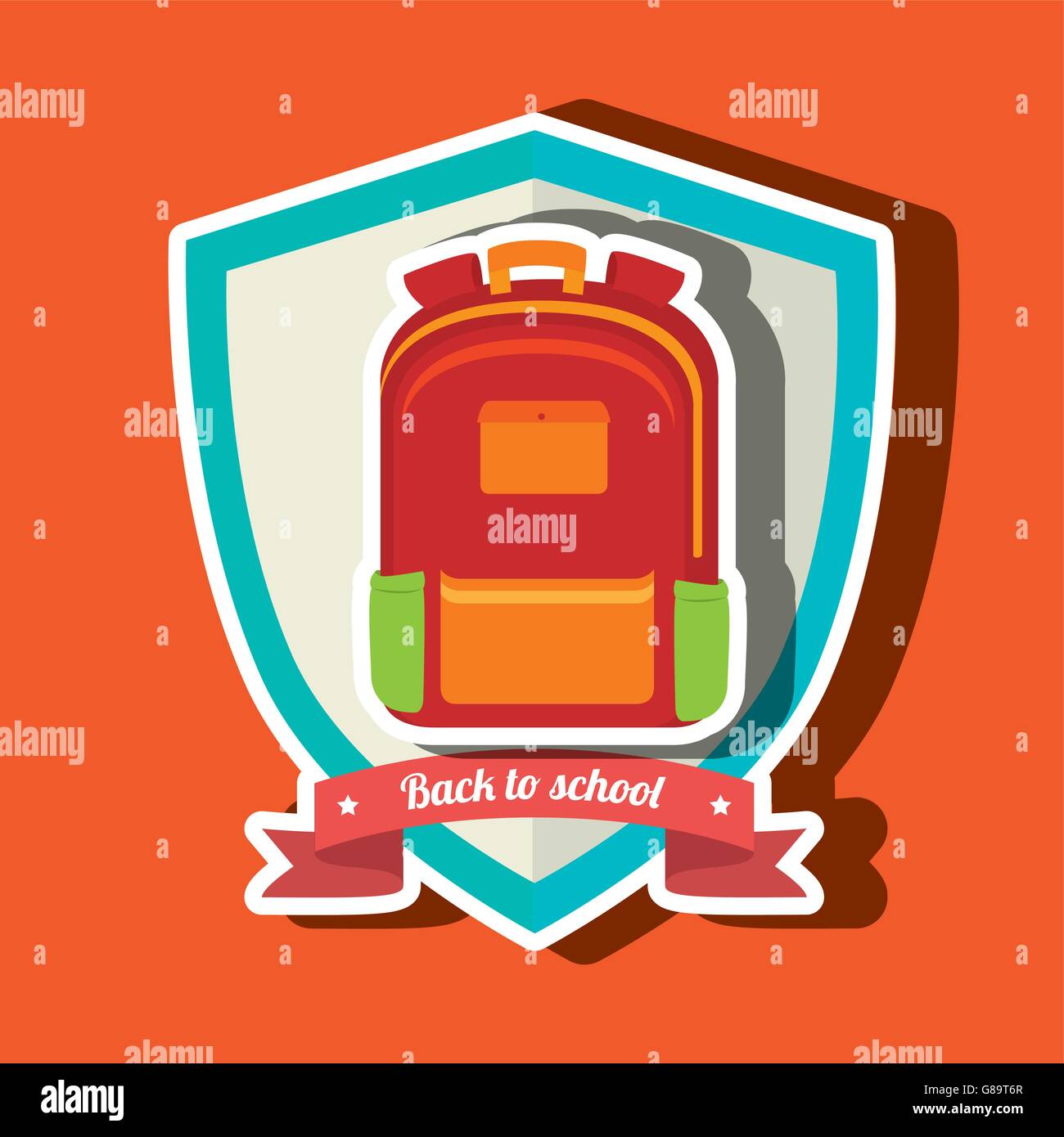 shield back to school design Stock Vector Image & Art - Alamy