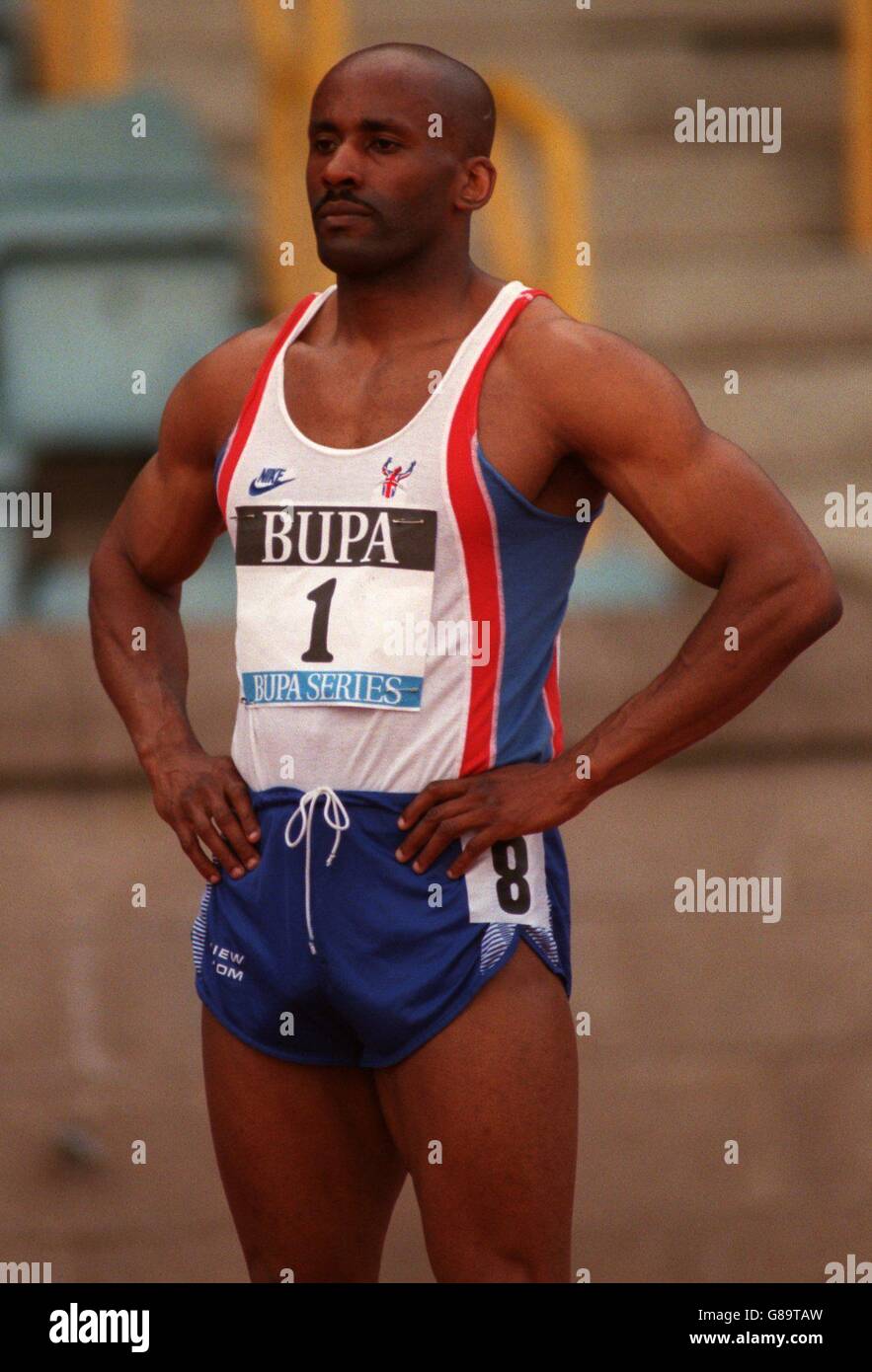 British Athletics Championship. Marcus Adam, Men's 100m heats Stock ...