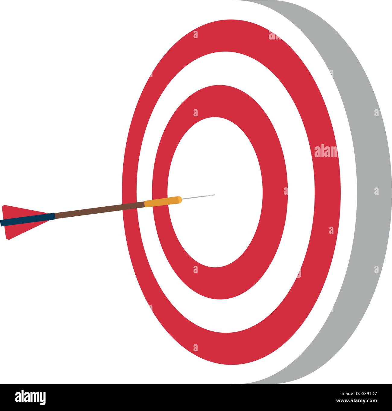bullseye with arrow icon Stock Vector Image & Art - Alamy