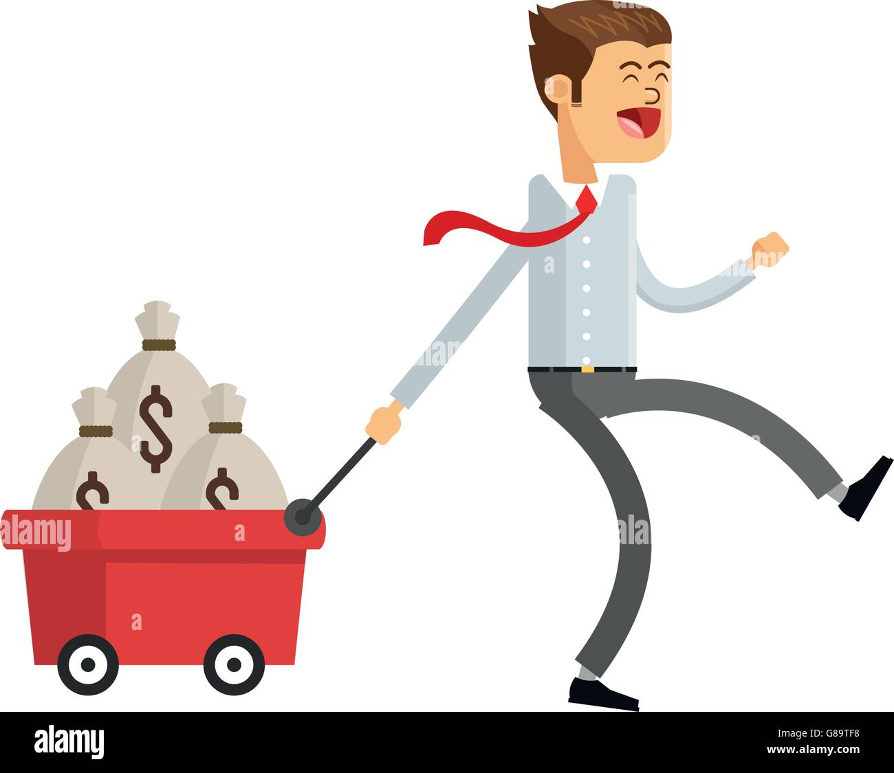 business man with money icon Stock Vector Image & Art - Alamy