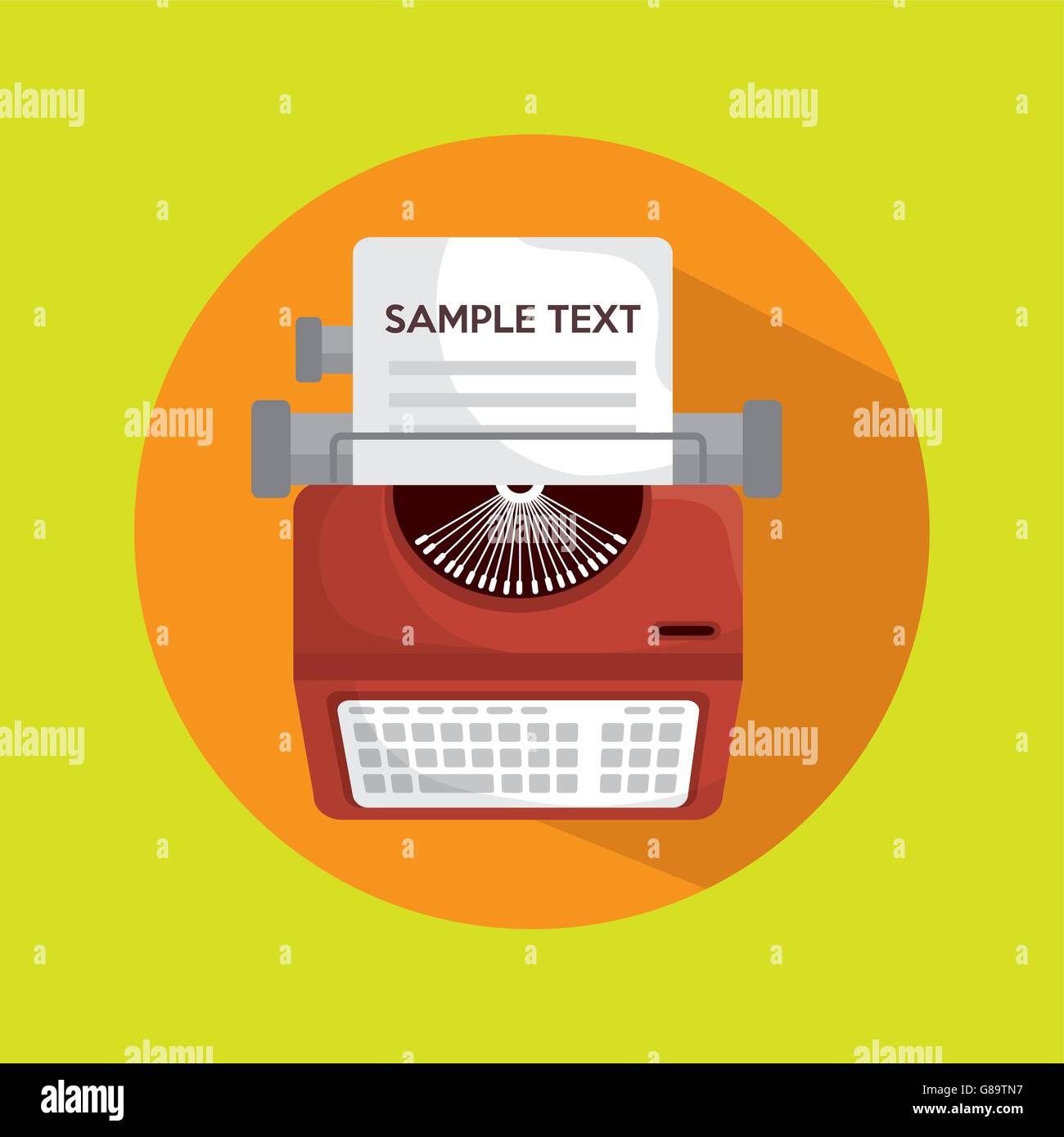 type writer design Stock Vector Image & Art - Alamy