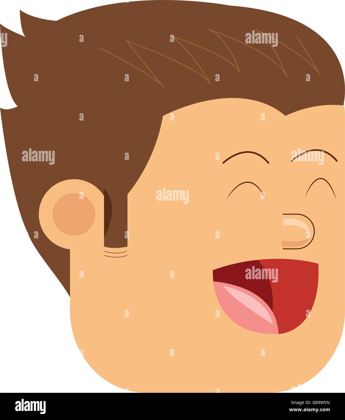 face of happy man icon Stock Vector Image & Art - Alamy