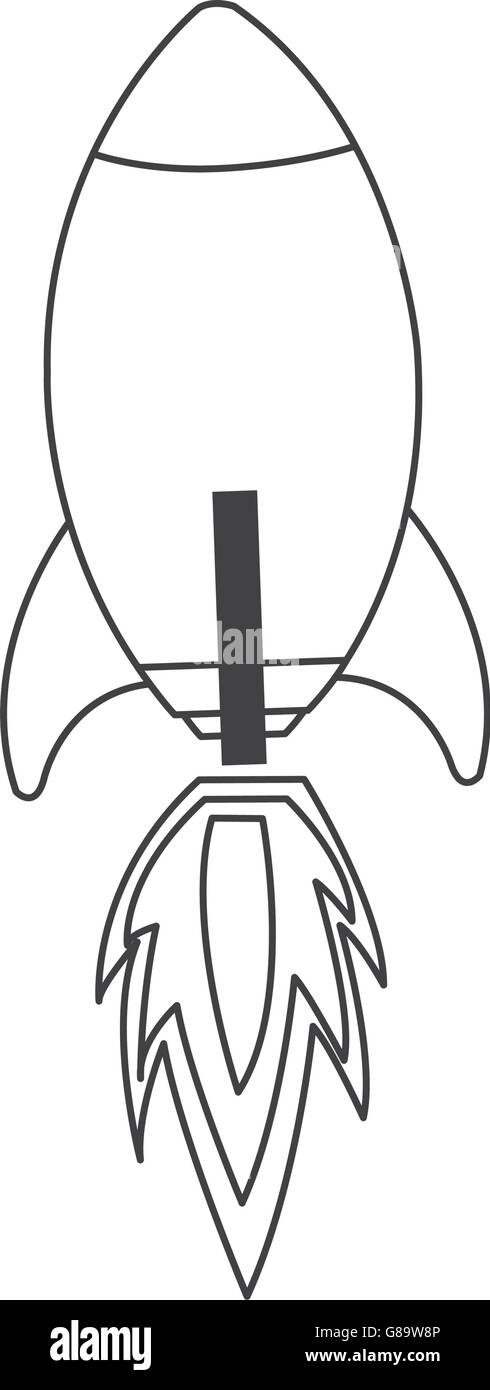 black line rocket icon Stock Vector Image & Art - Alamy
