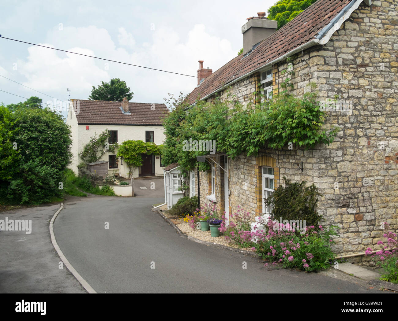 Bishop Sutton a Somerset village in the Chew Valley Somerset England ...