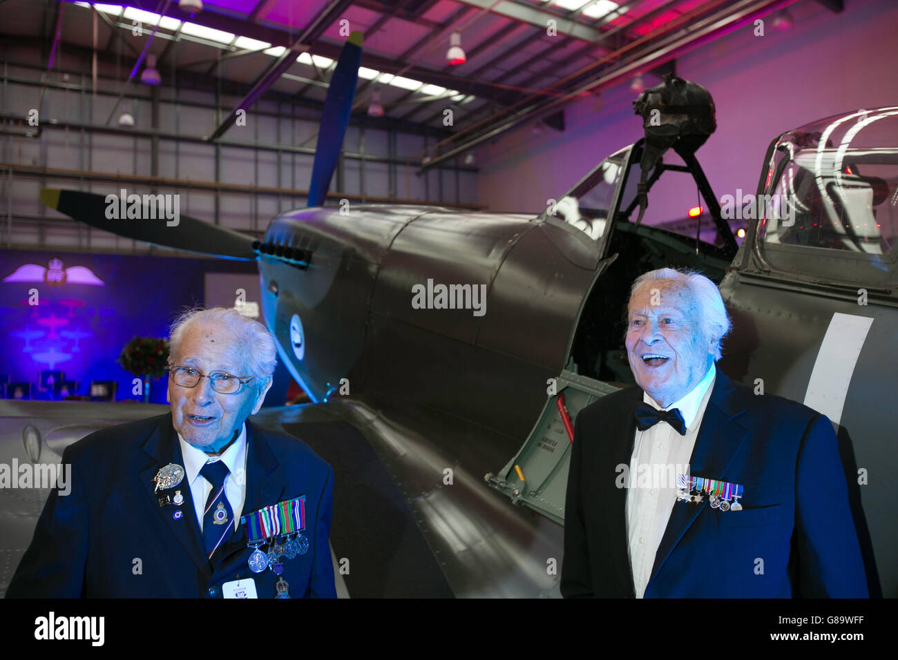 Battle of Britain veterans Sergeant Stan Hartill, a Spitfire fitter ...