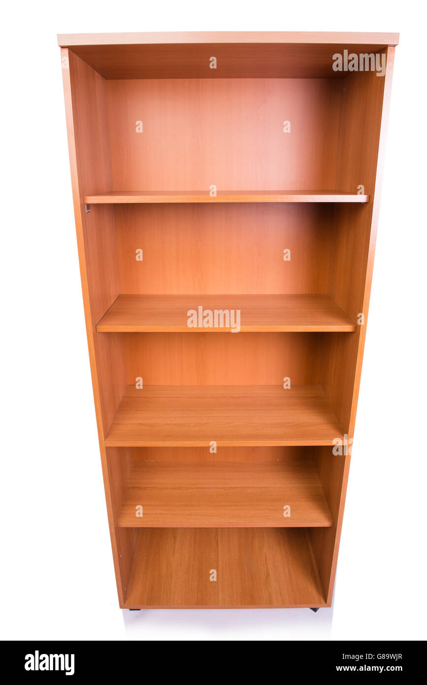 Office cabinet shelf isolated on white background Stock Photo - Alamy