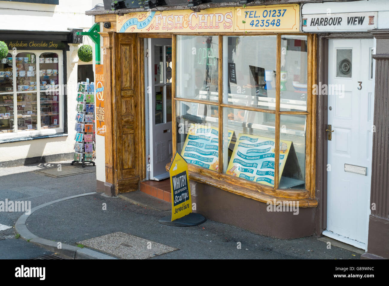 Appledore, a seaside village in North Devon England UK Sylvesters Fish ...