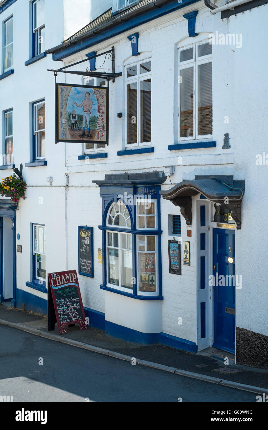 Appledore, a seaside village in North Devon England UK The Champ Pub ...