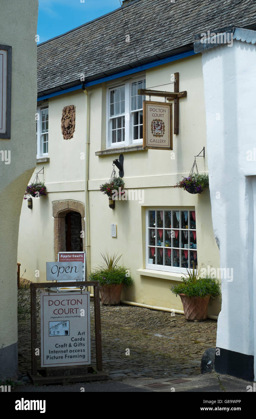 Appledore, a seaside village in North Devon England UK Docton Court ...