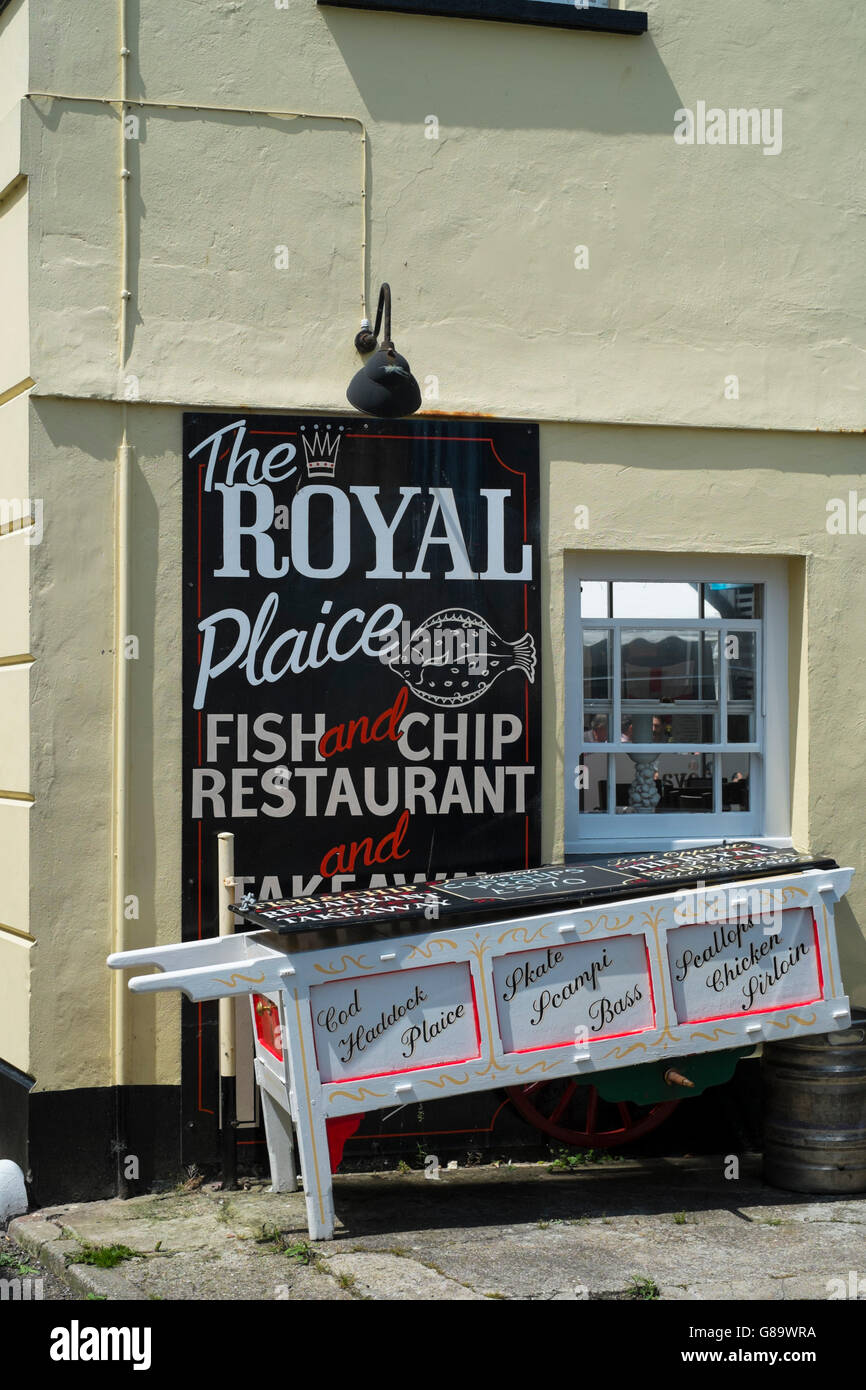 Appledore, a seaside village in North Devon England UK Royal Plaice ...