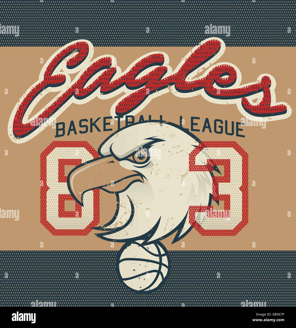 Vintage basketball poster hi-res stock photography and images - Alamy